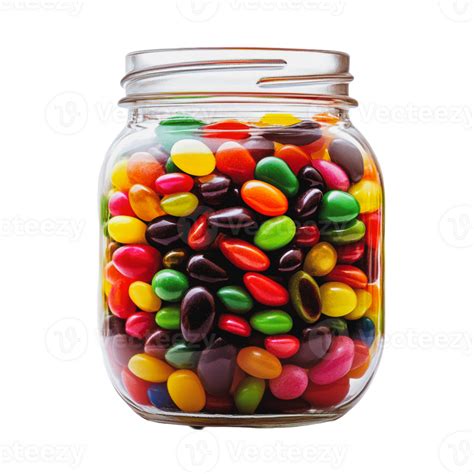 Colorful Candy Jar Filled With Assorted Sweets 49301405 Png