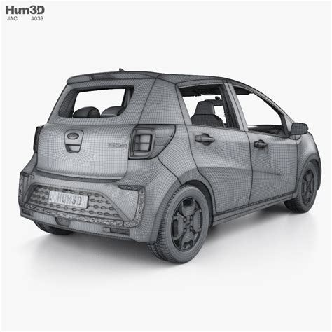 Jac E Sei 1 With Hq Interior 2024 3d Model Download Hatchback On