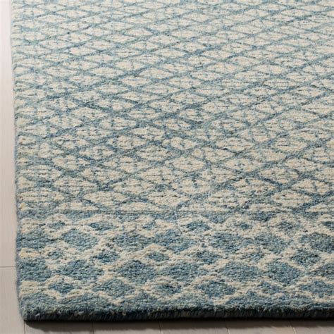 Safavieh Abstract Sadie 10 X 14 Ft Wool Blueivory Indoor Geometric