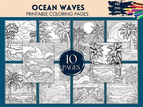 Waves Coloring Pages