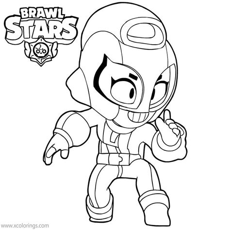 Brawl Stars Character Max Coloring Pages