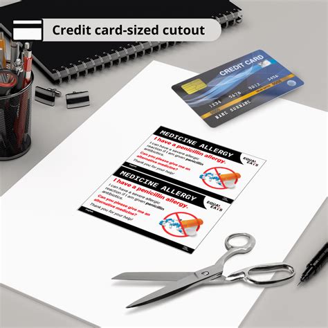 Free Penicillin Allergy Card Downloadable And Printable Card Equal Eats