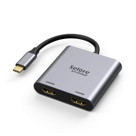 Selore Usb C To Dual Hdmi Adapter 2 In 1