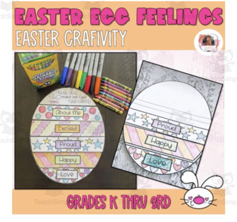 Easter Egg Feelings Spring Creativity Spring Sel Craft By Teach Simple