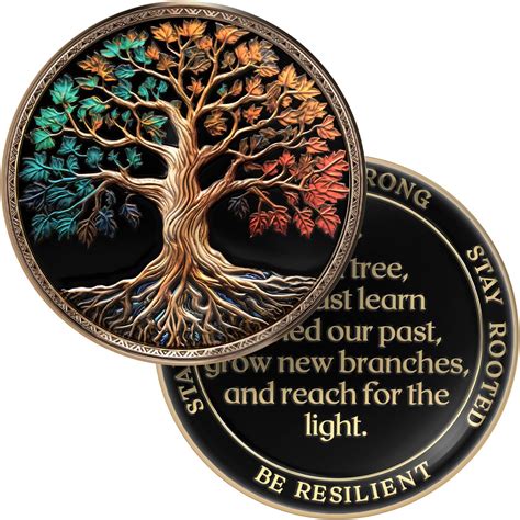 Milestonemint Affirmation Sobriety Coin T Set Tree Of