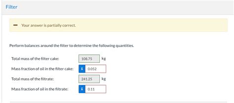 Solved Filter Your Answer Is Partially Correct Perform Chegg