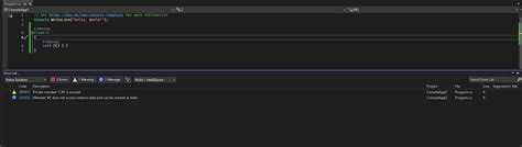Error List Not Showing Suppressed Diagnostics · Issue 62498 · Dotnetroslyn · Github