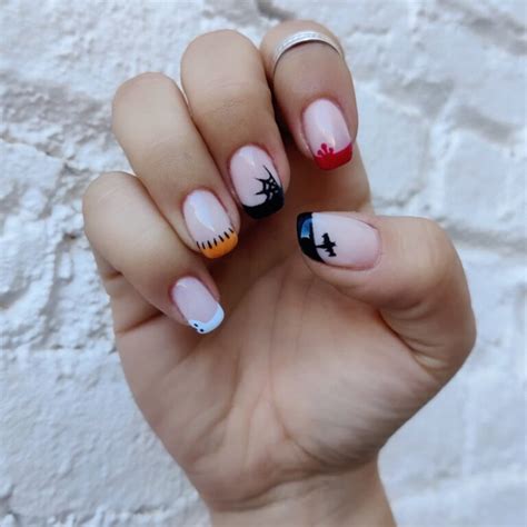 30 Spooky Halloween French Tip Nails Nail Designs Daily