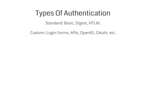 Web Application Security 101 06 Authentication Ppt
