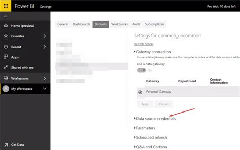 Power Bi Scheduled Refresh Greyed Out Solved