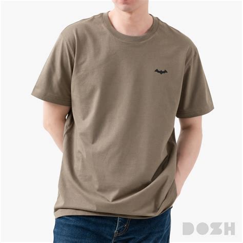 Dosh Mens Basic T Shirts Batman เสื้อยืดคอกลมสีพื้น Xs 2xl Dbmt5252