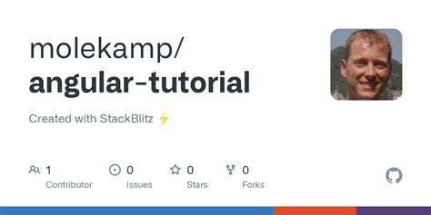 Github Molekampangular Tutorial Created With Stackblitz ⚡️