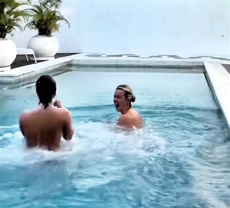 Skinny Dipping Women Strip Off For Dip In ‘private Pool Only To