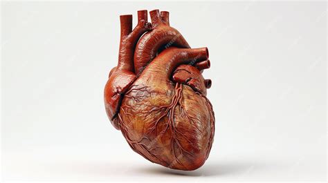 Premium Photo Cesium Bulgy Isolated Heart Model In Human Body Anatomy