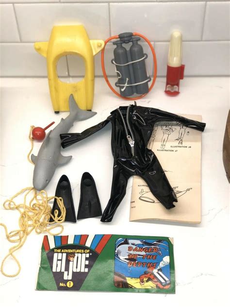 Vintage 1960s Gi Joe Danger Of The Depth Adventure Team Set 12â Book