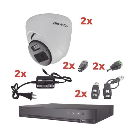 Kit Audio Bidireccional Turbohd 1080p Dvr 4 Canales 2 Cámaras