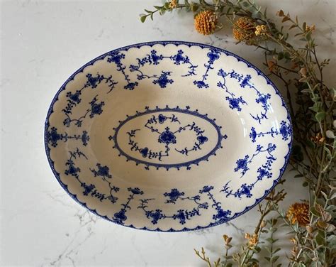 Vintage Blue Delft By Maruta Made In Japan Serving Bowl Vegetable Bowl