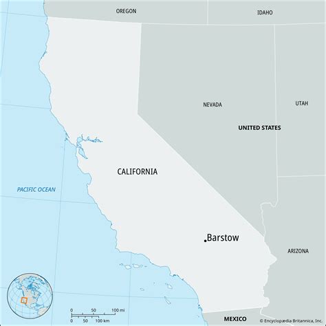 Barstow California Map History And Population Britannica