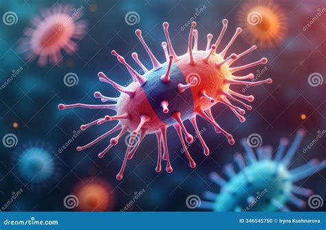 3d Bacteriophage Render Colorful Microbe Structure Biology Lesson Medicals Virus Attack