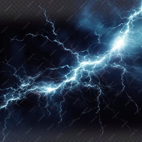 Premium Psd Lightnings Thunderstorms Discharge Isolated