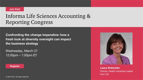 Patrick Higgins On Linkedin Join Pwcs Laura Robinette On March 27 As