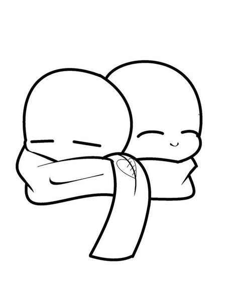 Chibi Drawing Base Easy Two Chibi Chibi Poses 2 Friends Art Bases