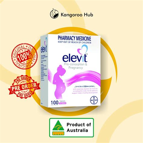 Jual Elevit Pregnancy Multivitamin Tablets 30 Pack Shopee Indonesia
