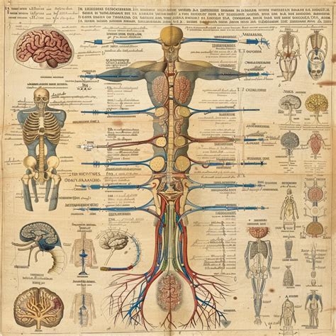 Un Diagrama Que Muestra La Anatomía Del Sistema Nervioso Incluido El