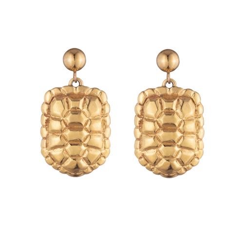 Sahel Gold Tortoise Shell Earrings Dalasini