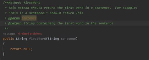 solved method firstword this method should return the