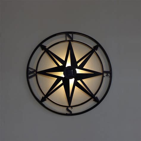 Decorative Metal Wall Compass Shelly Lighting