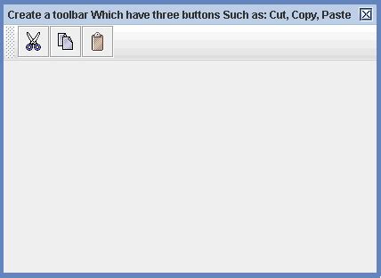 Create A ToolBar In Java