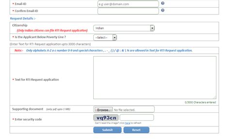 E Filling Of Forms How To File Online Rti Application