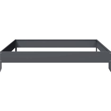 Lit Surélevé De Jardin Anthracite 100x100x185 Cm Acier Lit Surélevé
