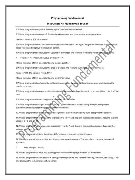 Practice Question Pdf Pi Area