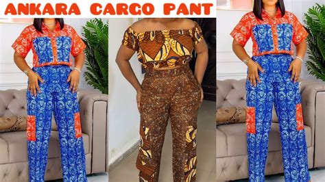 How To Cut And Sew A Female Trouser With Cargo Pockets Ankara Cargo