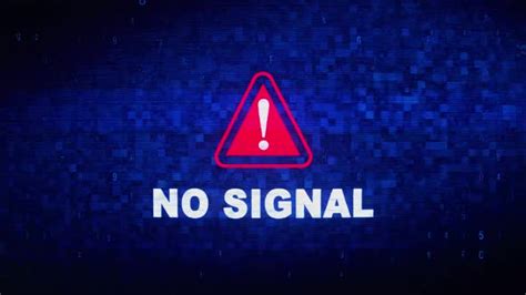 No Signal Text Digital Noise Twitch Glitch Distortion Effect Error Motion Graphics