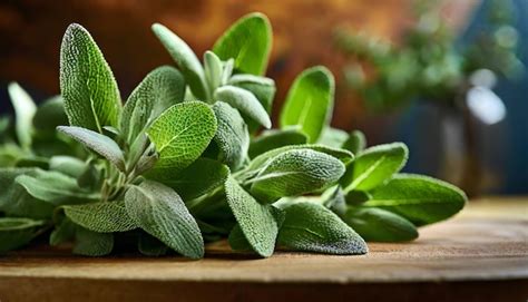 Premium Photo Sage Leaf Medicine Herbal Ingredient Health