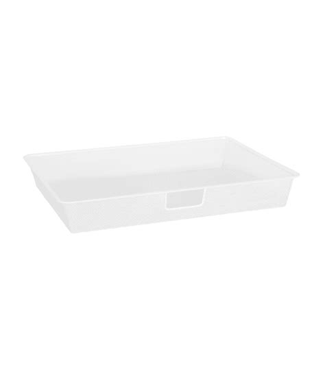 White Gliding Mesh Drawer 605mm X 405mm X 285mm