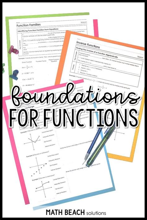 Foundations For Functions Unit Texas Algebra Curriculum Algebra Curriculum Algebra