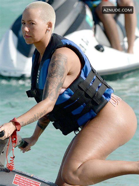 Amber Rose Sexy At The Beach Aznude