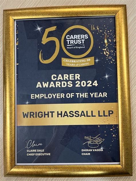 Wearewrighthassall Careraward Employeroftheyear Wright Hassall Llp