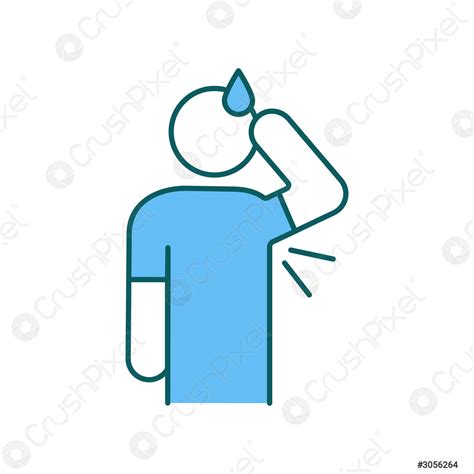 Hyperhidrosis Disorder Rgb Color Icon Stock Vector 3056264 Crushpixel