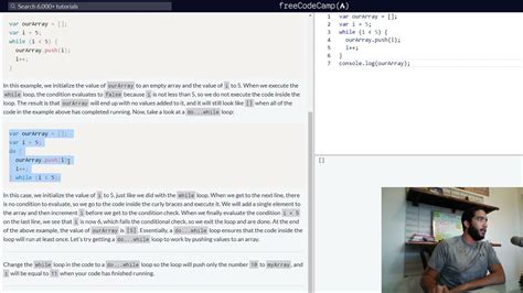 How To Iterate With Javascript Dowhile Loops Youtube