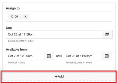 Setting Up A Differentiated Assignment Canvas Support Simon Fraser