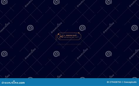 Hud Element Decoding Key With Code Lines Scrolling Stock Video