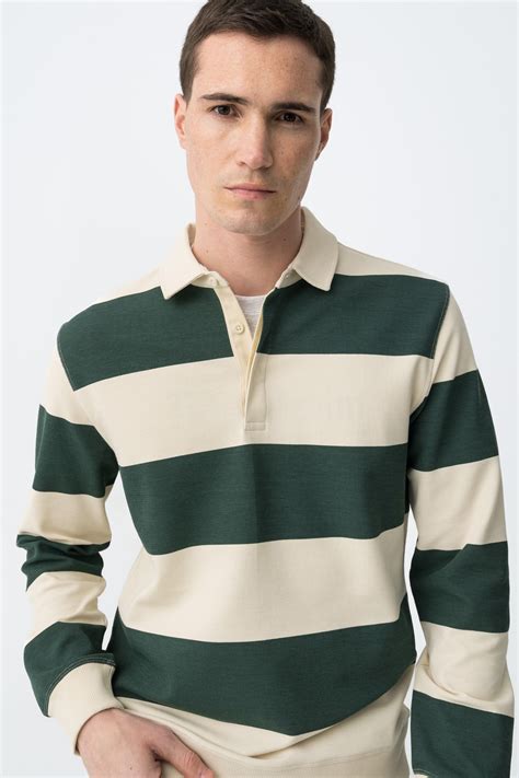 Green Striped Rugby Sweatshirt 10064344 868 Tiffosi