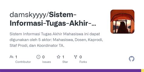 Github Damskyyyy Sistem Informasi Tugas Akhir Mahasiswa Sistem Informasi Tugas Akhir