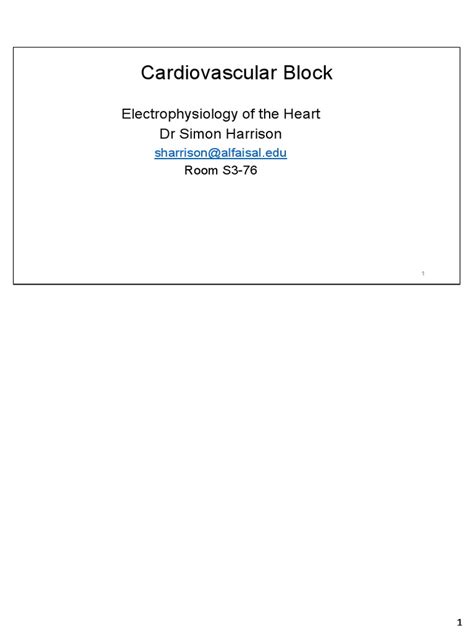 Cardio P1 2 Electrophysiology Of The Heart Ec Coupling Pdf Muscle