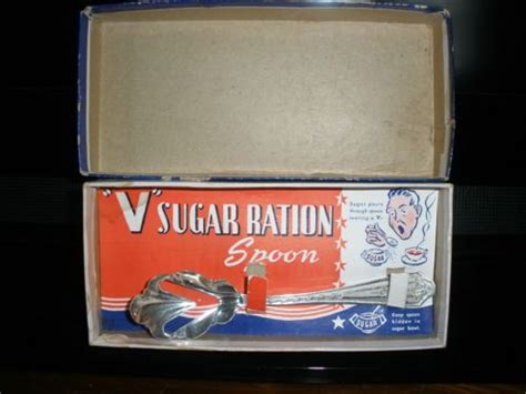 Ww Ii V Sugar Ration Spoon Sugar Spoon Collectibles
